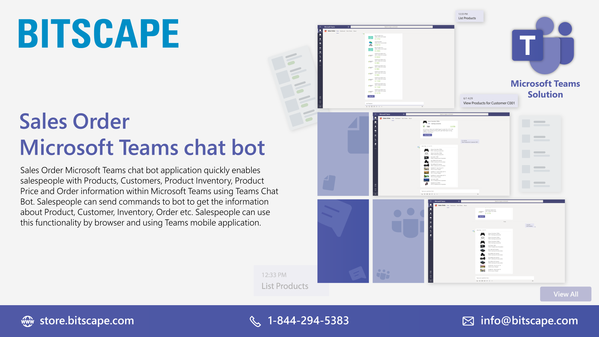 Sales Order Microsoft Teams chatbot: Ready to use MicrosoftTeams ...